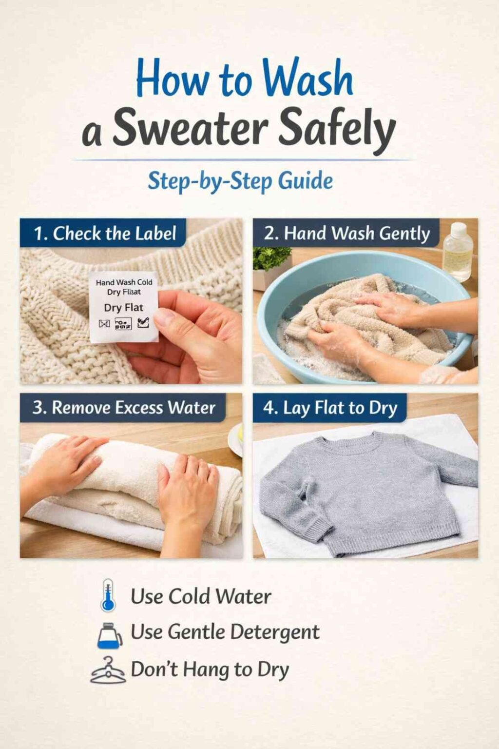 How to Wash a Sweater Safely